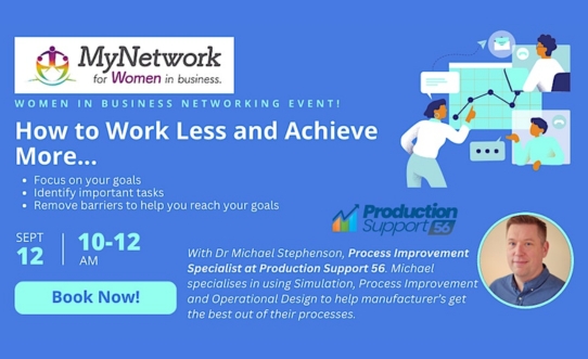 How to Work Less and Achieve More Networking Event